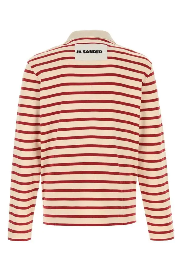 JIL SANDER Embroidered Cotton Polo Shirt