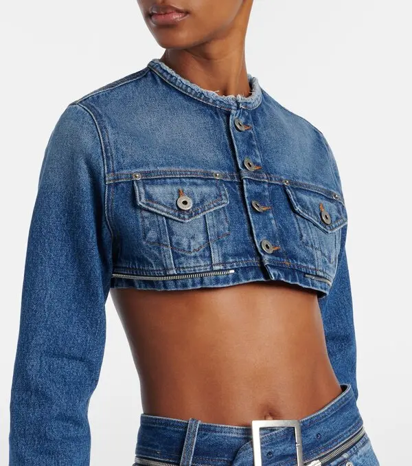 JEAN PAUL GAULTIER Cropped Denim Jacket