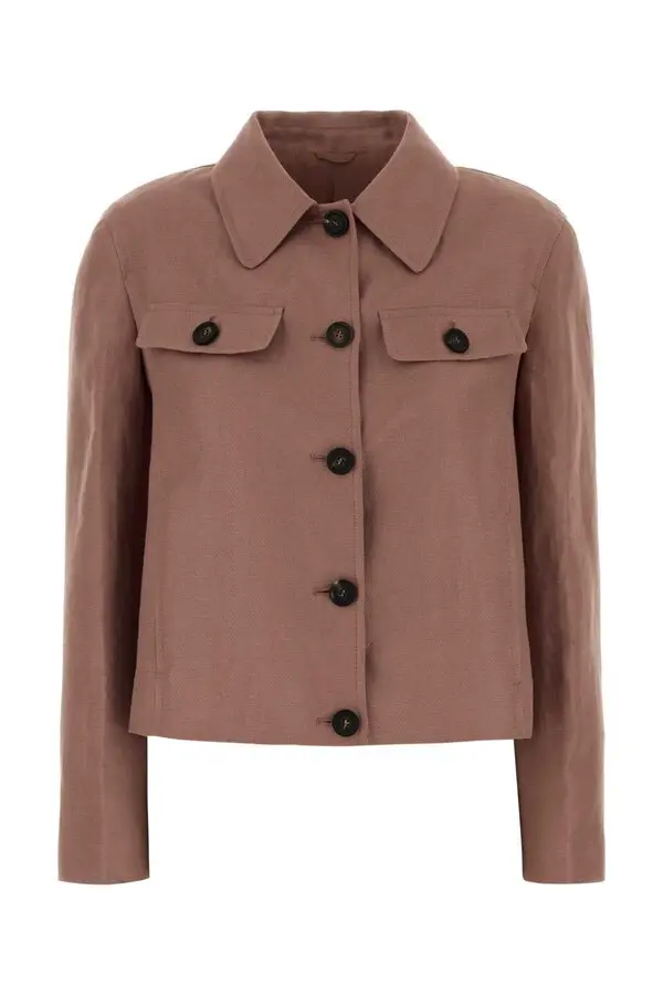 Brunello Cucinelli Antiqued Linen Jacket