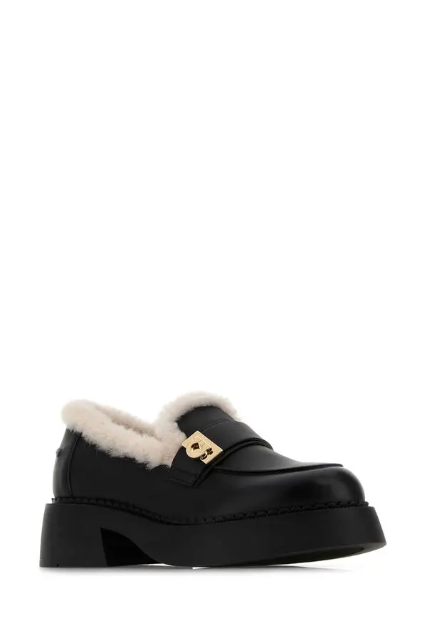 FERRAGAMO Leather Caminia Loafers