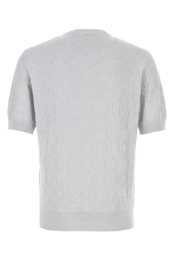 Dolce & Gabbana Light Grey Silk Sweater