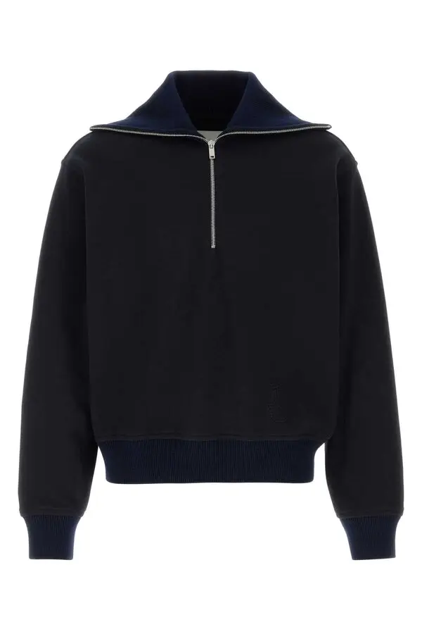 JIL SANDER Navy Cotton Sweatshirt