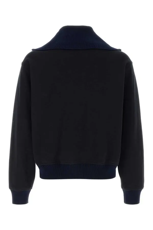 JIL SANDER Navy Cotton Sweatshirt