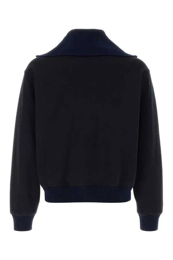 JIL SANDER Navy Cotton Sweatshirt - Blue