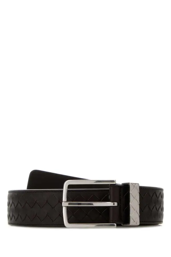 Bottega Veneta Dark Leather Belt