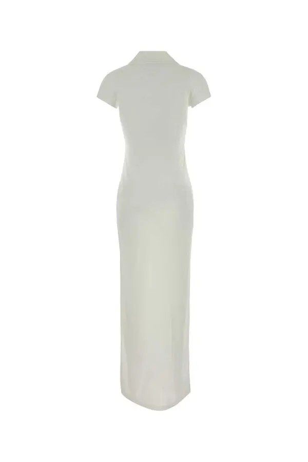 COURREGES Polyester Polo Dress - White