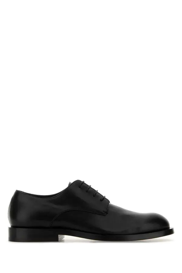 JIL SANDER Leather Lace-up Shoes - Black