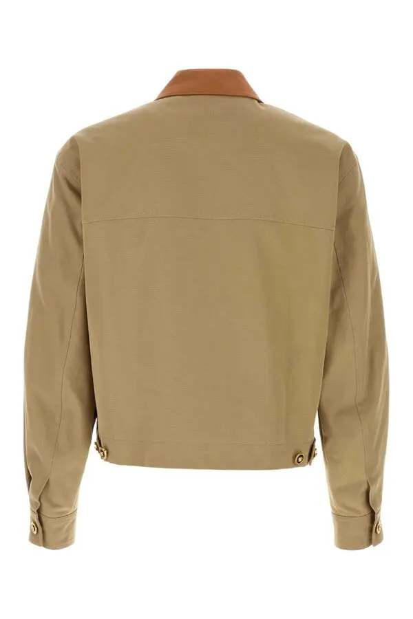 Versace Cappuccino Cotton Jacket - Brown