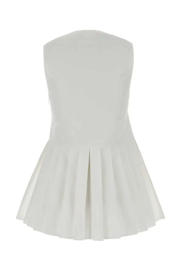 JIL SANDER Poplin Top - White