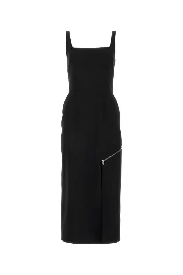 Alexander McQueen Twill Dress - Black