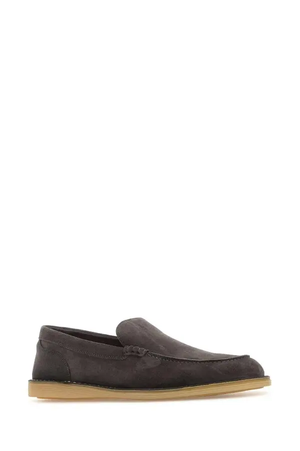Dolce & Gabbana Dark Grey Suede New Florio Loafers