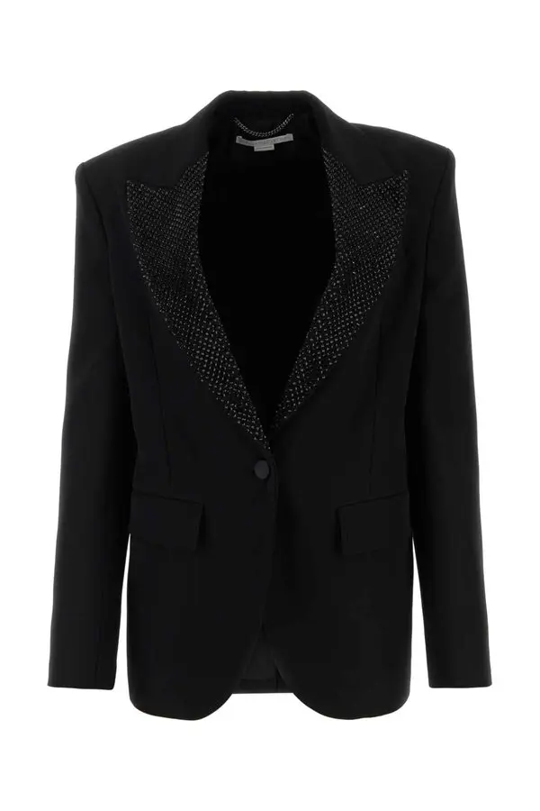 Stella McCartney Wool Embellished Blazer - Black