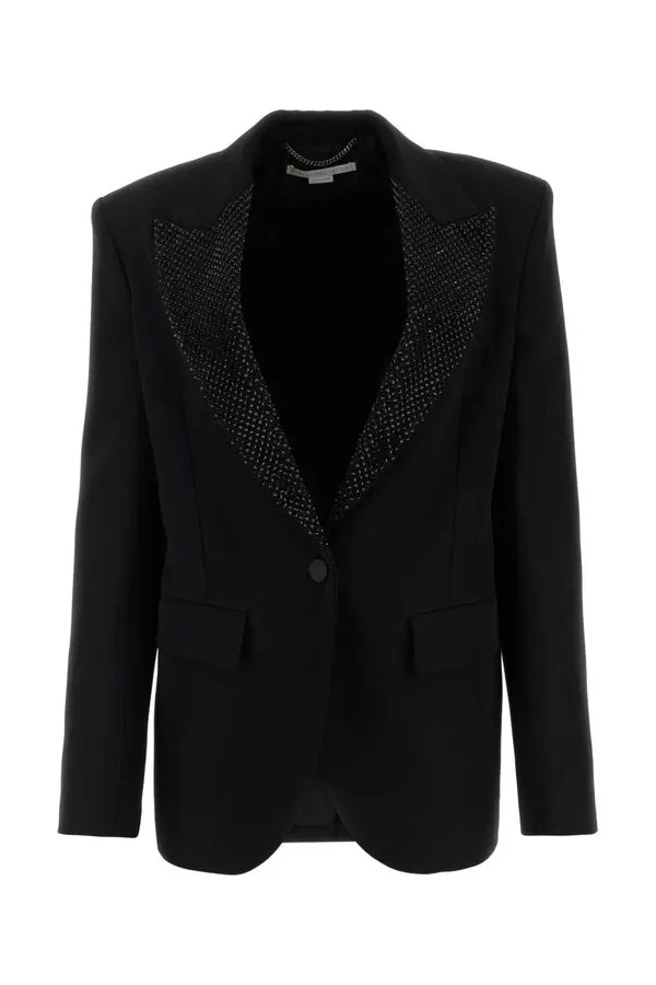 Stella McCartney Wool Embellished Blazer - Black