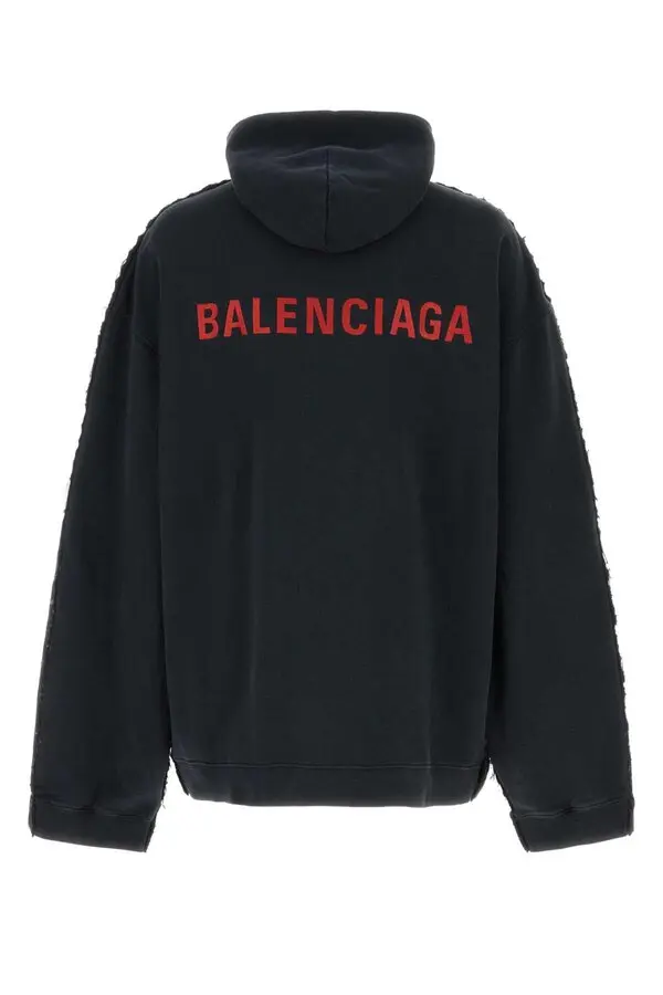 Balenciaga Two-tone Denim And Jersey Jacket