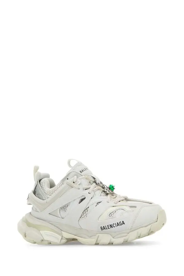 Balenciaga Mesh And Rubber Track Sneakers - White