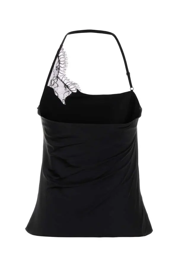 COURREGES Stretch Satin Top