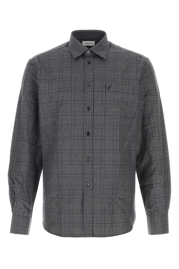 FERRAGAMO Embroidered Oxford Shirt