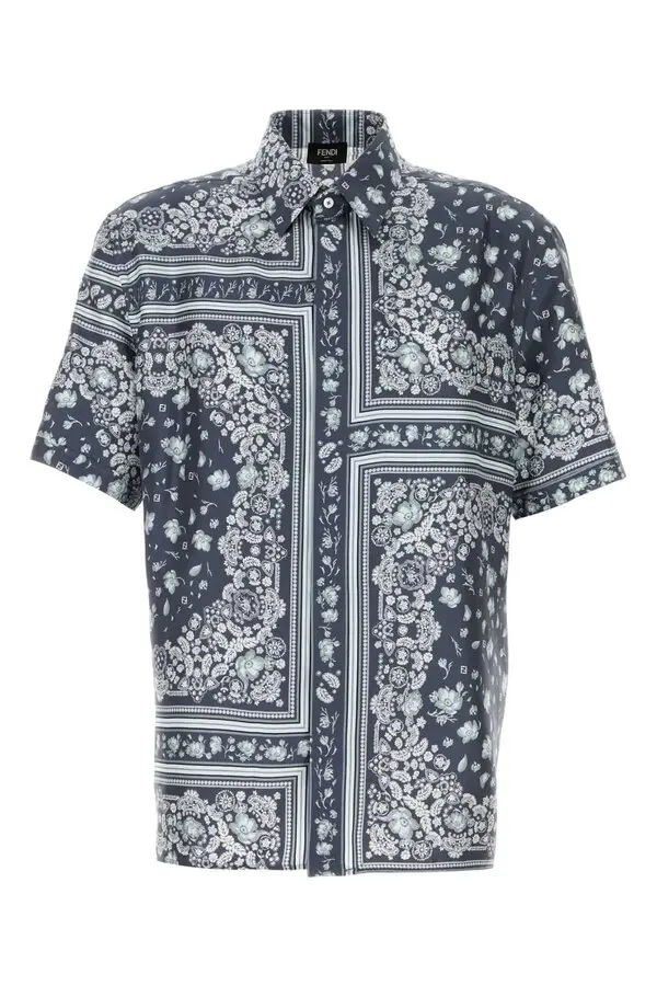 Fendi Printed Silk Shirt
