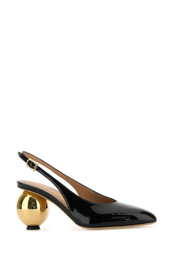 FERRAGAMO Leather Tessie 70 Pumps - Black