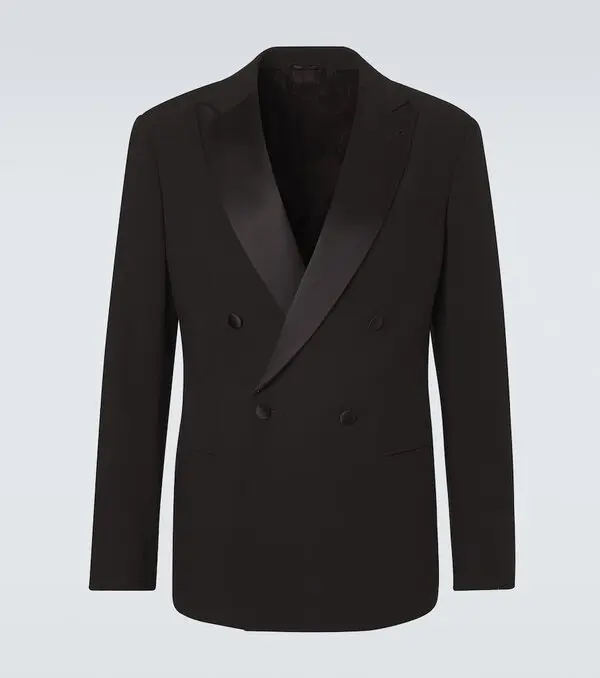 Giorgio Armani Virgin Wool Tuxedo Blazer