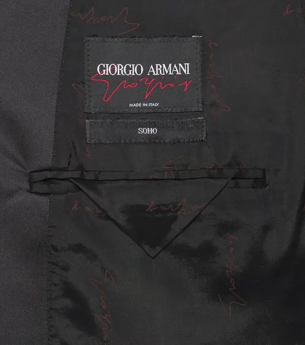 Giorgio Armani Virgin Wool Tuxedo Blazer