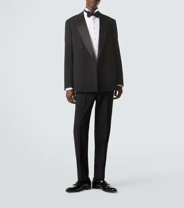 Giorgio Armani Virgin Wool Tuxedo Blazer