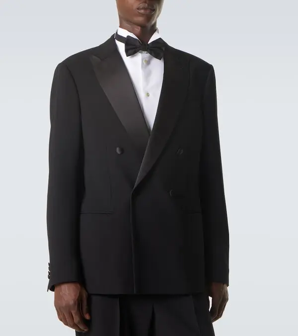 Giorgio Armani Virgin Wool Tuxedo Blazer