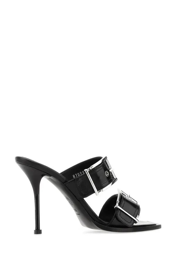 Alexander McQueen Leather Buckled Sandals