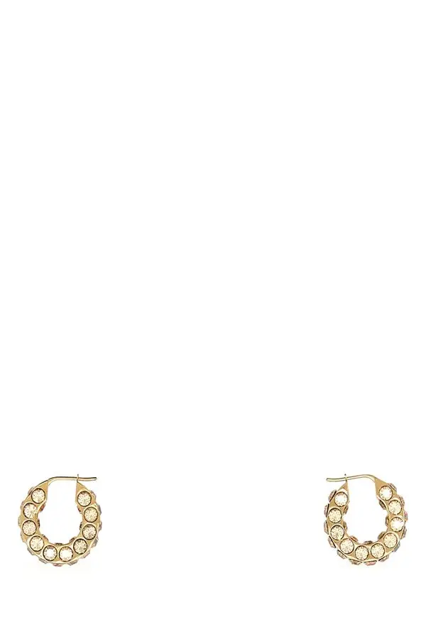 Amina Muaddi Jah Hoop Small - Gold