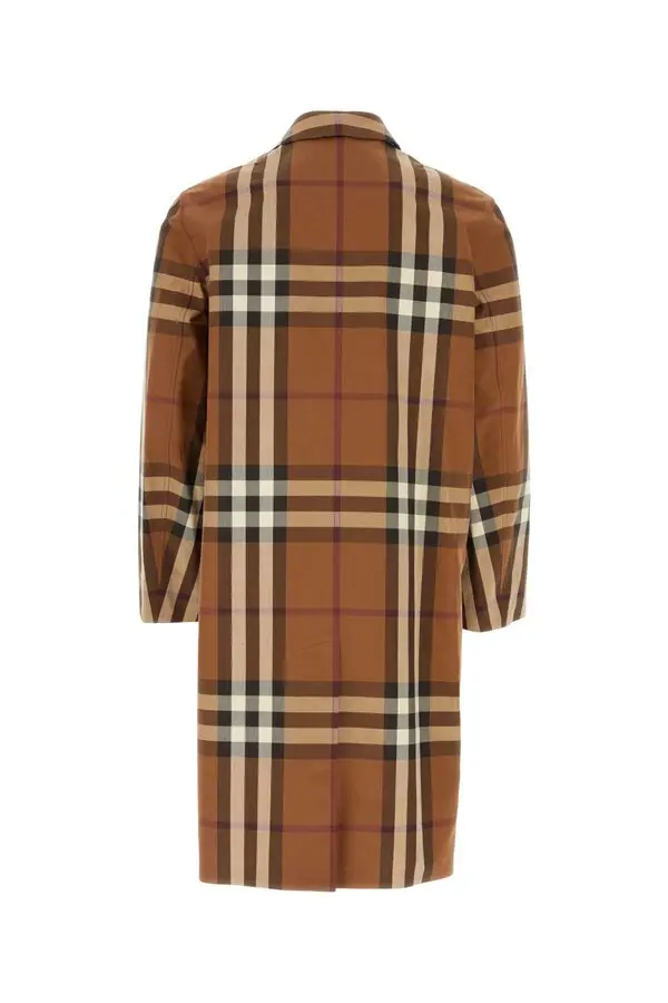Burberry Embroidered Cotton Eversible Overcoat