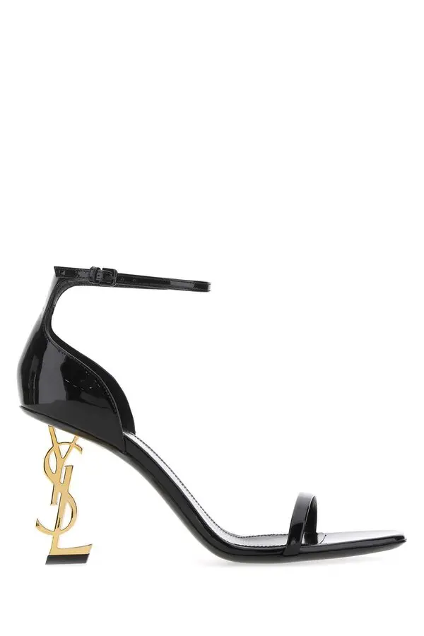 Saint Laurent Leather Opyum 85 Sandals - Black