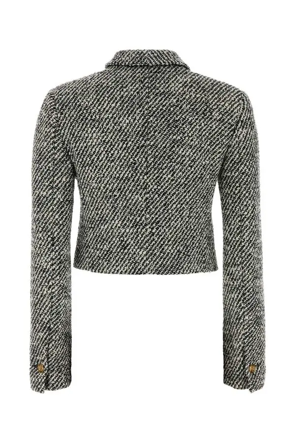 Versace Informal Jacket Responsible Bicolour Wool Boucle
