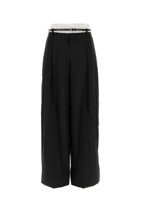 Alexander Wang Mid-rise Belted Tailored Pant - Multicolor