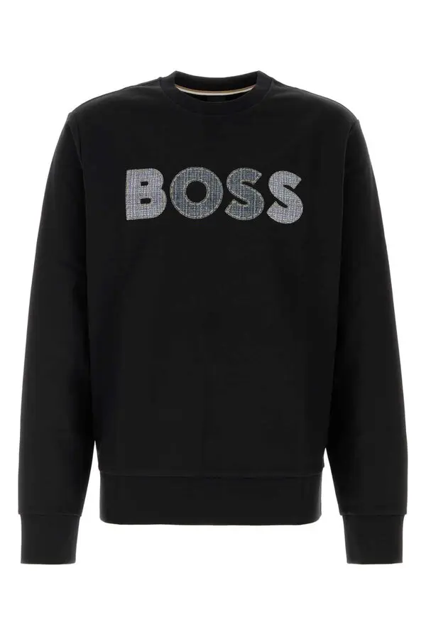 BOSS Cotton Sweatshirt - Black