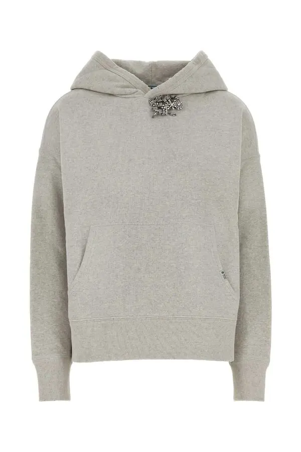 Prada Cotton Oversize Sweatshirt - Gray