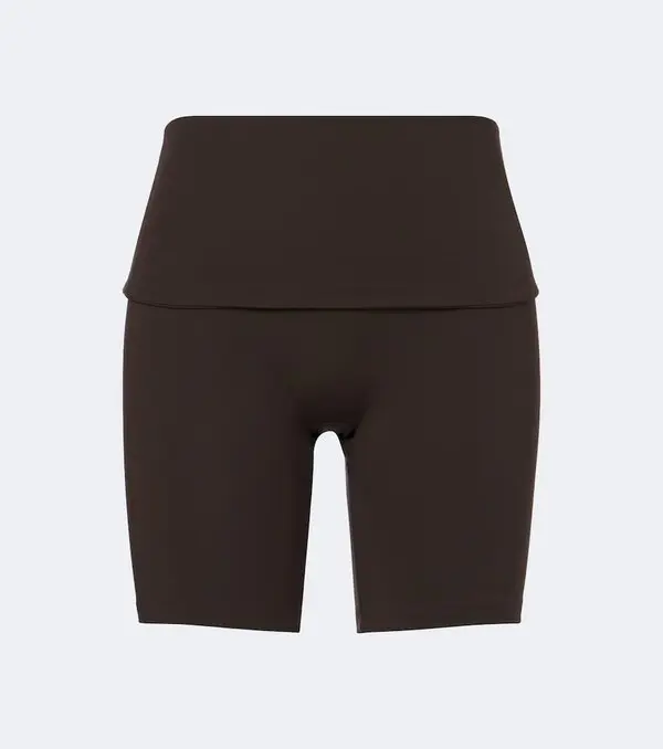 NORBA Foldover Biker Shorts - Brown