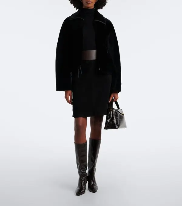 JOSEPH Kyro Reversible Shearling And Leather Jacket