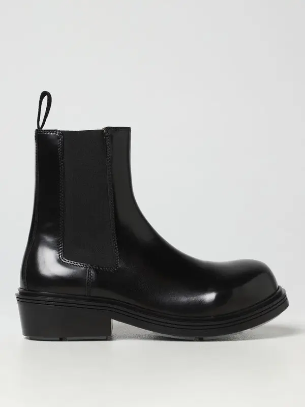 Bottega Veneta Fireman Brushed Leather Ankle Boots