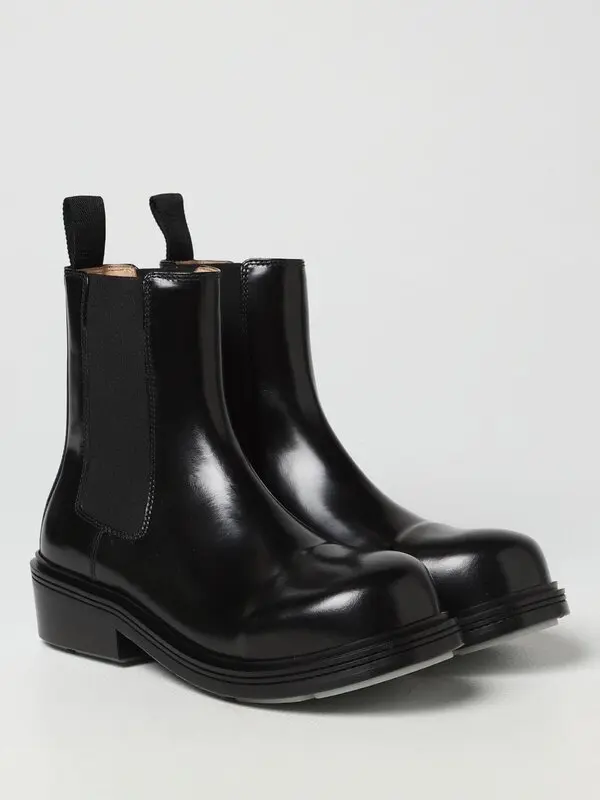 Bottega Veneta Fireman Brushed Leather Ankle Boots
