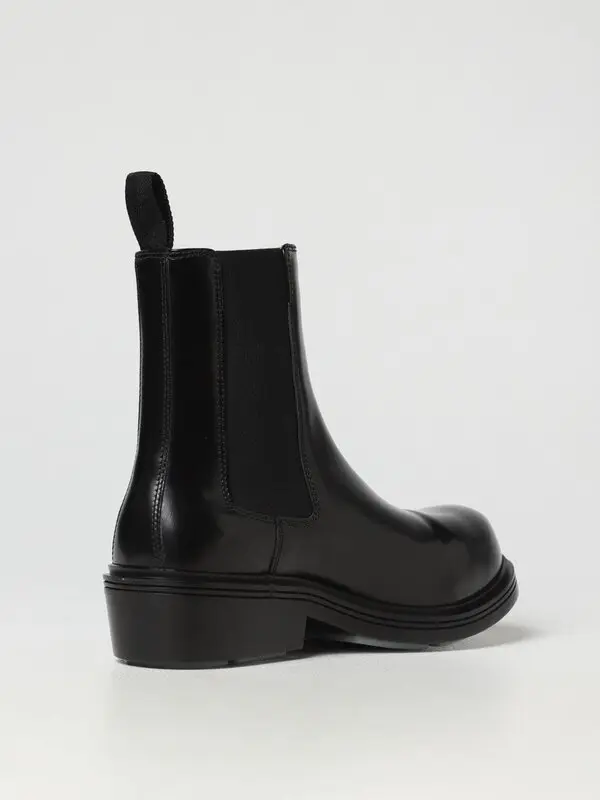 Bottega Veneta Fireman Brushed Leather Ankle Boots