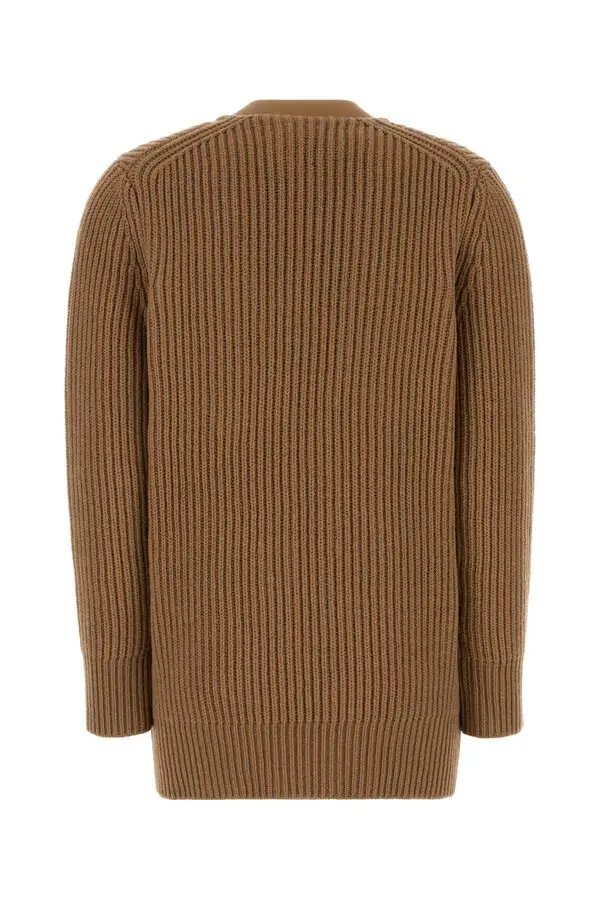 FERRAGAMO Camel Wool Cardigan