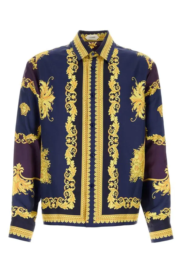 Versace Printed Silk Shirt