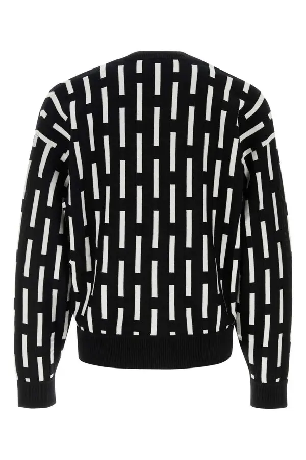 Versace Embroidered Wool Cardigan - Multicolor