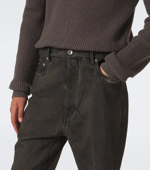 Rick Owens Bolan Distressed Flared Jeans