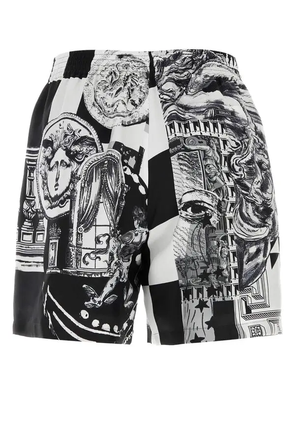 Versace Twill Print Shorts - Multicolor