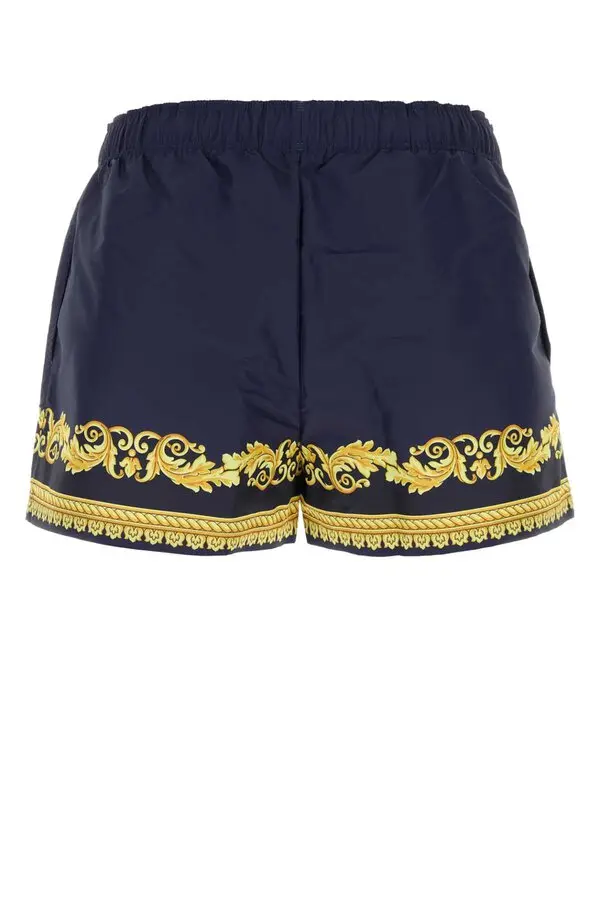 Versace Navy Polyester Swimming Shorts