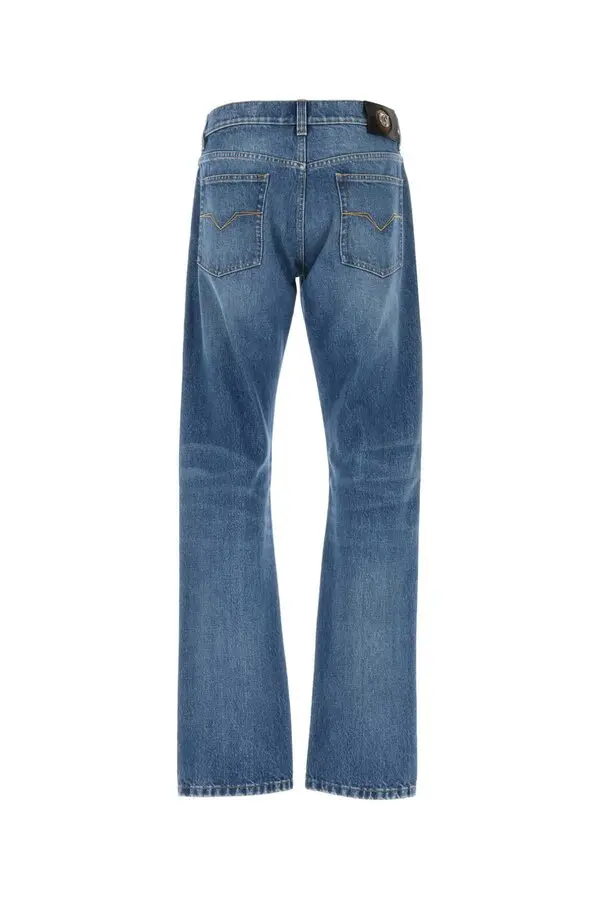 Versace Pant Denim Stone-washed Not Stretch Fabric