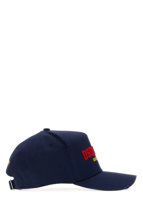 Dsquared2 Navy Gabardine Baseball Cap