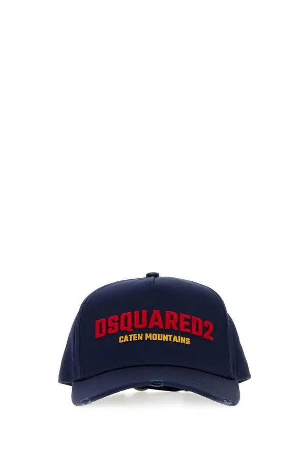 Dsquared2 Gabardine Baseball Cap - Blue