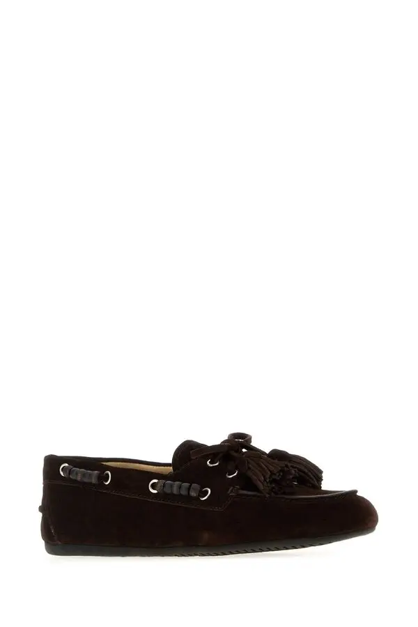 Miu Miu Dark Suede Loafers